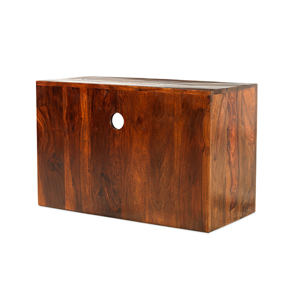 Cuba Sheesham Square TV Stand - Lifestyle Furniture UK