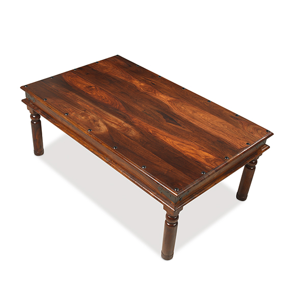 Jali Sheesham 120 cm Thakat Coffee Table - Lifestyle Furniture UK
