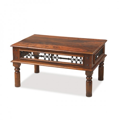 Jali Sheesham 110 cm Coffee Table Lifestyle Furniture UK